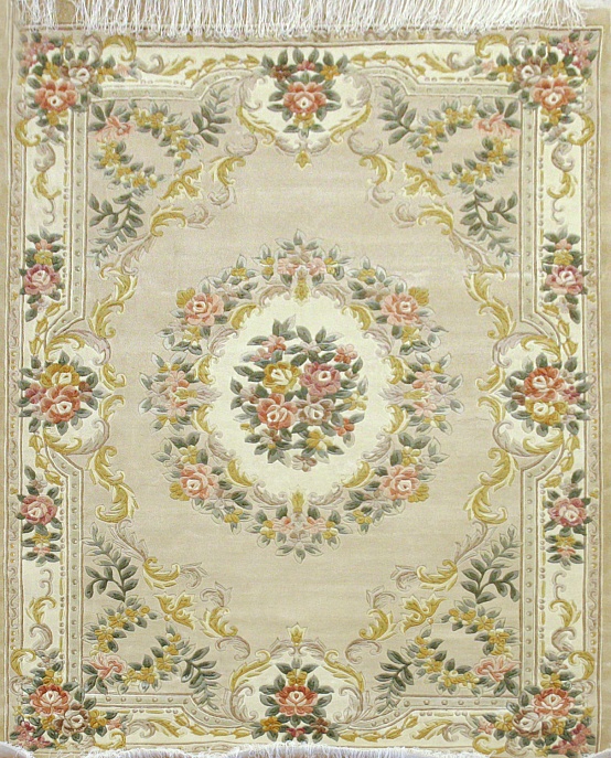 Купить китайский ковер ручной работы из шёлка 120L FLORA SILK 510-5BRN ...